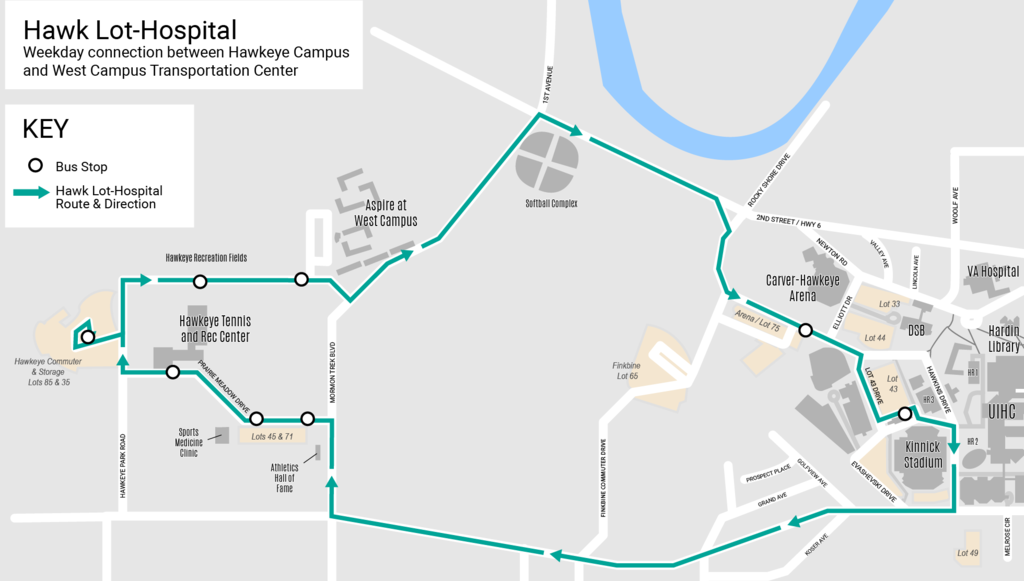 41 Hawk Lot-Hospital | Parking and Transportation - The University of Iowa